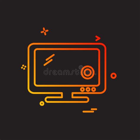 Computer Icon Design Vector Stock Vector Illustration Of Object