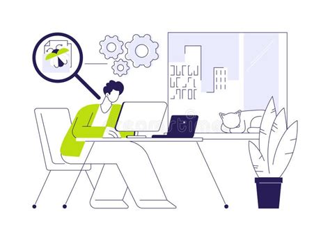 Software Tester Abstract Concept Vector Illustration Stock Vector