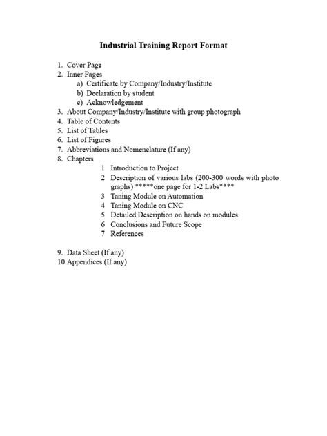 Pec Training Report Draft Template Download Free Pdf Computing