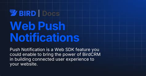 Web Push Notifications Bird Api Docs