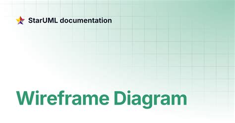 Wireframe Diagram Staruml Documentation