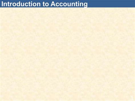 Accounting Introduction Ppt