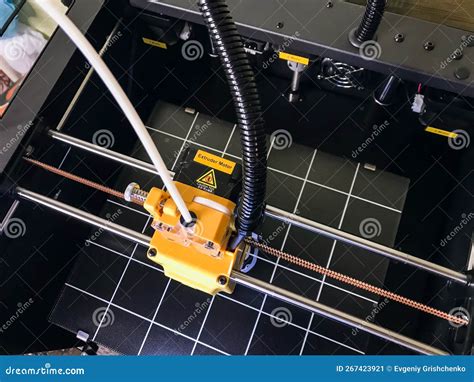 Printer 3d Device With Numerically Controlled Machinecreates Models A