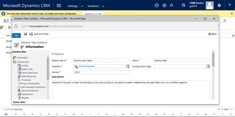 How To Auto Number Entities In Dynamics CRM Encore Business Solutions