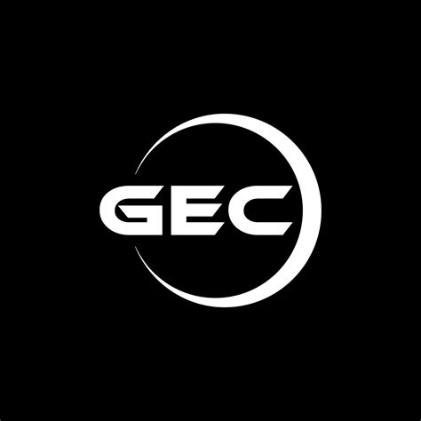 Gec Letter Logo Design In Illustration Vector Logo Calligraphy