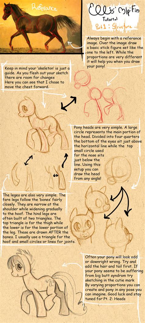 Mlp Tutorial Pt 1 Structure By Ellisarts On Deviantart