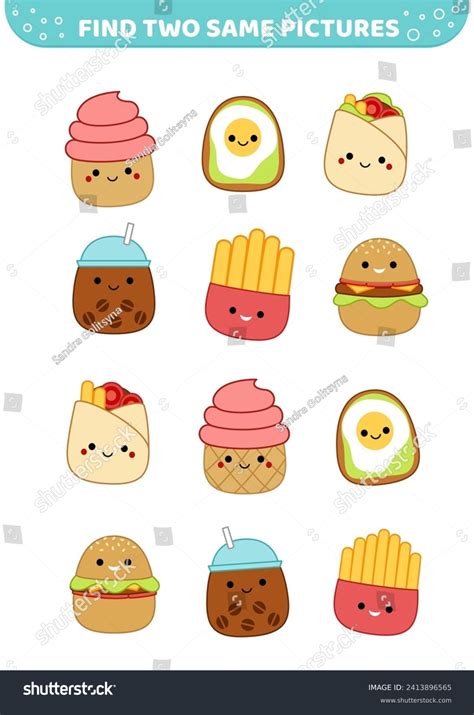Fast Food Squishmallow Characters Find Two Stock Vector Royalty Free 2413896565 Shutterstock