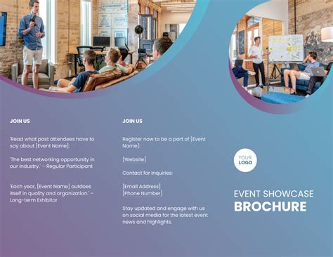 Event Showcase Brochure Template Edit Online And Download Example