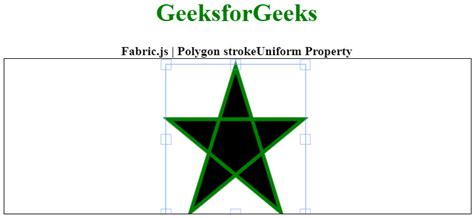 Fabric js Polygon strokeUniform属性用法及代码示例 纯净天空