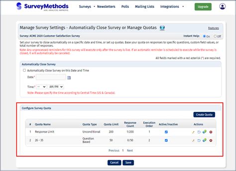 Survey Quotas SurveyMethods Knowledge Base