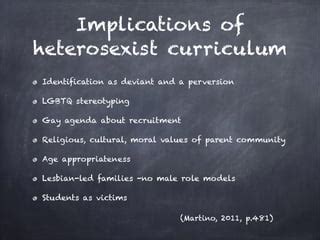 Sexuality In Curriculum PPT