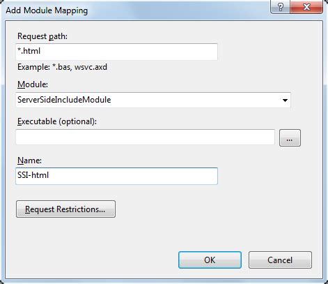 Turning On SSI In IIS On A Windows Server Programming Notes