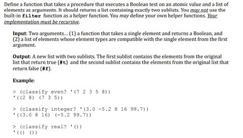Solved Define A Function That Takes A Function As An