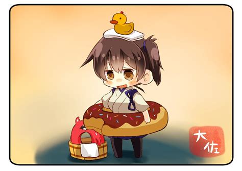 Kaga And Enemy Lifebuoy Kantai Collection Drawn By Taisakari