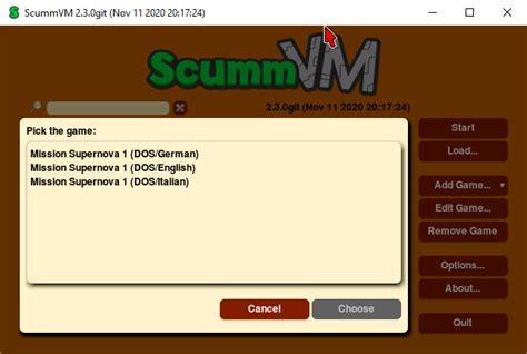 Adding And Playing A Game — Scummvm Documentation Documentation