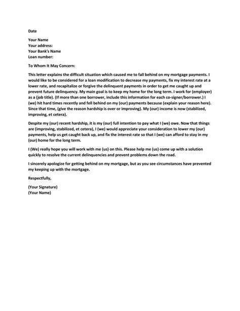 35 Simple Hardship Letters Financial For Mortgage For Immigration