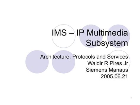 Ims Ip Multimedia Subsystem Presentation Ppt