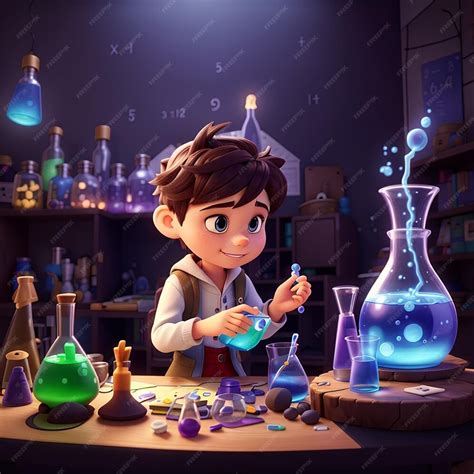 Premium Photo Magical Math Potion Lab