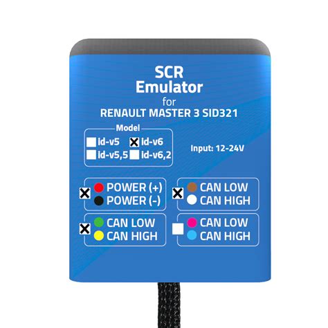 Эмулятор Adblue Scr Dpf Sid321 Renault Master 3 Can Bus Emulator