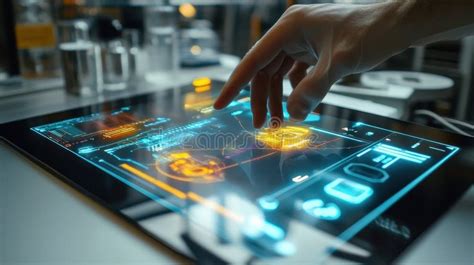 Exploring Futuristic Technology On A Digital Interface Stock Image Image Of Data Tech 359782881