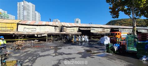 대구농수산물도매시장 화재 피해 복구에 총력