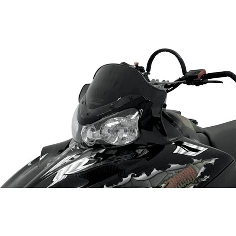 Powermadd Cobra Windshield 11 5 Low Polaris Black P