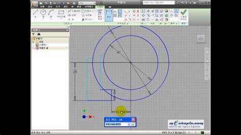 메카피아 전산응용기계제도기능사 실기 동영상 강좌 3 13 클램프2 Youtube