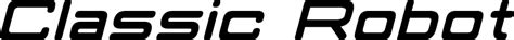Classic Robot Font