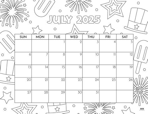 July 2025 Calendars 107 Free Printables Artofit