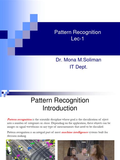 pattern lec 1 download free pdf pattern recognition computer vision