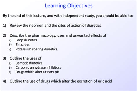 P017 Diuretic Drugs Flashcards Quizlet