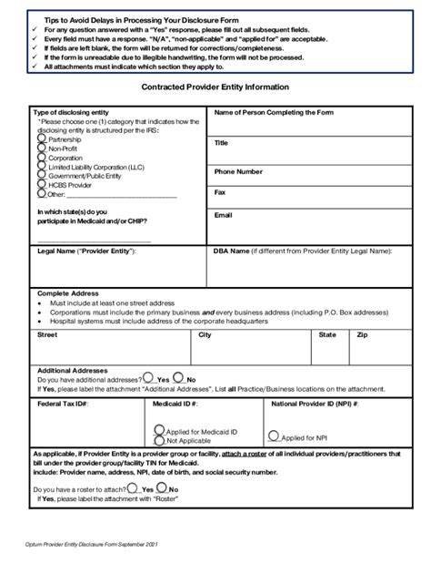 Fillable Online Provider Entity Disclosure Of Ownership Controlling