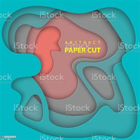 산호와 청록색 그라데이션 컬러 종이 잘라 모양과 벡터 배경입니다 3d 추상 종이 스타일 비즈니스 프리젠 테이션을위한 디자인 레이아웃 전단지 포스터 장식 카드 브로셔 커버 0