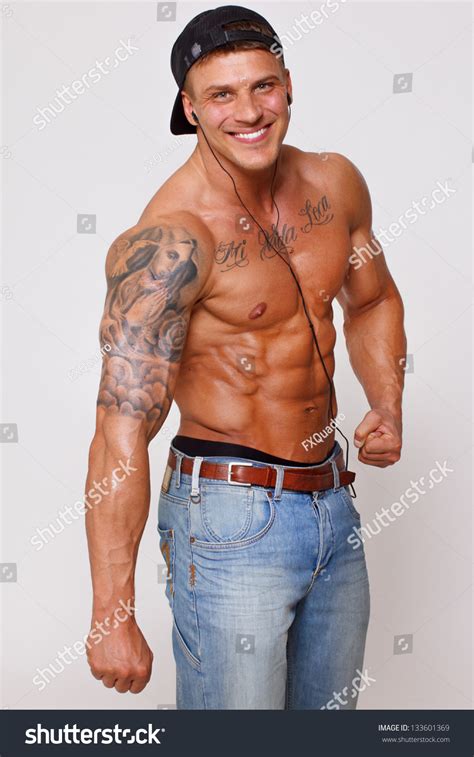 Image Hot Shirtless Guy Who Demonstrating Stock Photo Shutterstock