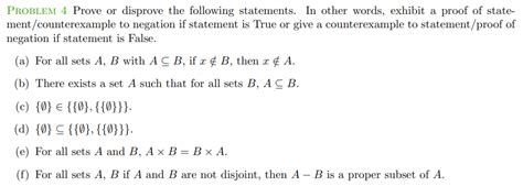 Solved PROBLEM Prove Or Proof Of State Give A Chegg Com