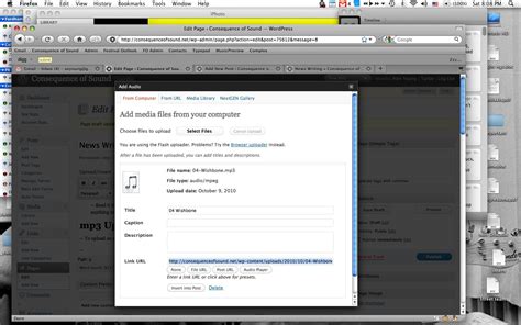 Song Upload Consequence