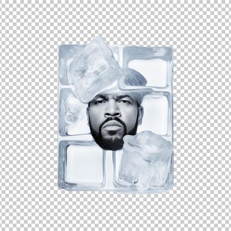 Premium Psd Ice Cube On White Background