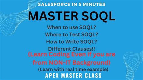 soql in salesforce with real time examples apex crash couse part