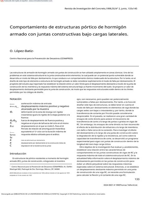 Behaviour Of Reinforced Concrete Frame Structures With Construction Joints Under Lateral Loads