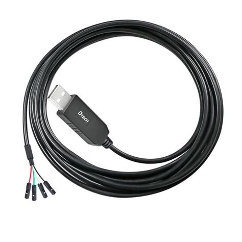 High Resolution DTECH USB To TTL Serial Adapter 3 3V Debug Cable TX RX Signal 4 Pin Female