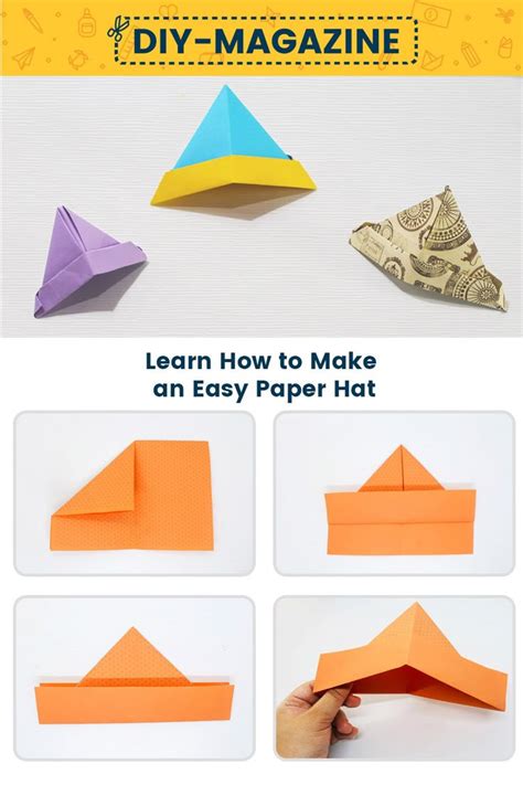 Diy Origami Hat Instructions With Pictures Origami Easy Basic Origami Origami Shapes