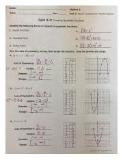 Master Quadratic Functions Graphing Transformations Course Hero