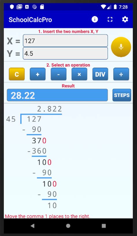Android 용 Long Division Calculator Long Multiplication APK 다운로드