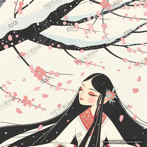 Ai创作图春天桃花女孩插画 卡通桃花女孩 桃花运插画 樱花树下的少女 招桃花插画 木棉花美女插画 桃夭插画 花季少女插画 花神插画 赏花的姑娘 扁平古风插画 卡通女孩樱桃樱花元素 仕女赏花