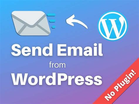 How To Send Smtp Email From Wordpress Without A Plugin Tony Teaches Tech