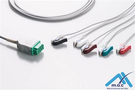 Ge Healthcare Marquette Reusable One Piece Ecg Fixed Cable 25m86p 25m8 Macmedcable
