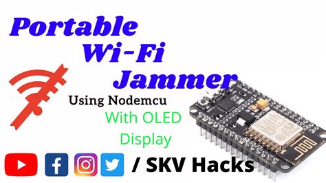 Hack Any Wifi Wi Fi Jammer 24ghz Diy Wi Fi Deauther Oled Display Jammer Esp8266