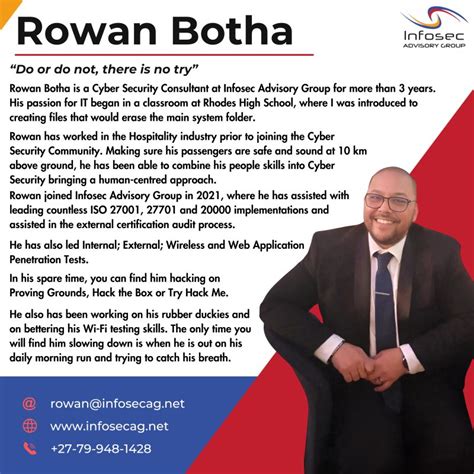 Infosec Advisory Group On Linkedin Securitymanagement Teamlead Penetrationtesting Pentest