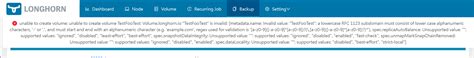 Bug Restoring Backup Fails When Validating Volume Spec · Issue 5325
