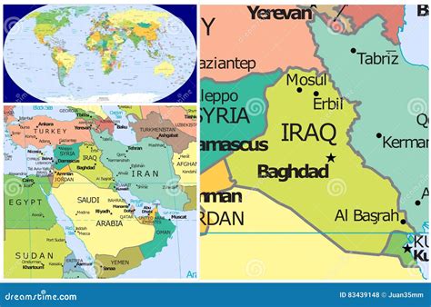 Iraq Location On World Map
